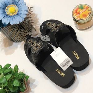 Mixit | Shoes | Womens Mixit Python Strap Wedge Flipflops Sandal | Poshmark